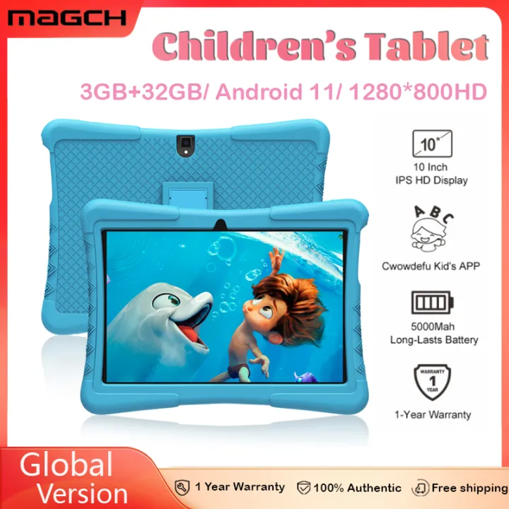 【Free Case】MAGCH S107 Kids Tablet Android 11.0 10.1 inch Big Screen 3GB ...