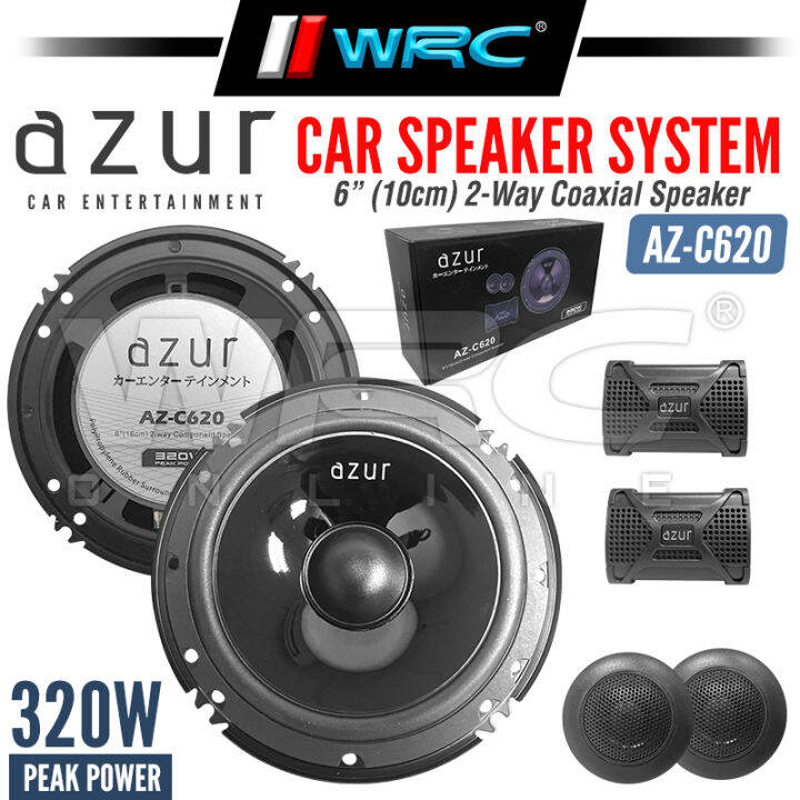 AZUR AZ-C620 6" (16cm) 2-Way Component Car Speaker | Lazada