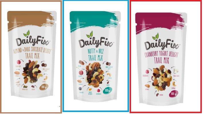 DailyFix Trail Mix Cranberry/ Nutty & Nice/ Almond & Dark Chocolate Deluxe Granola 100g (PRICE ...