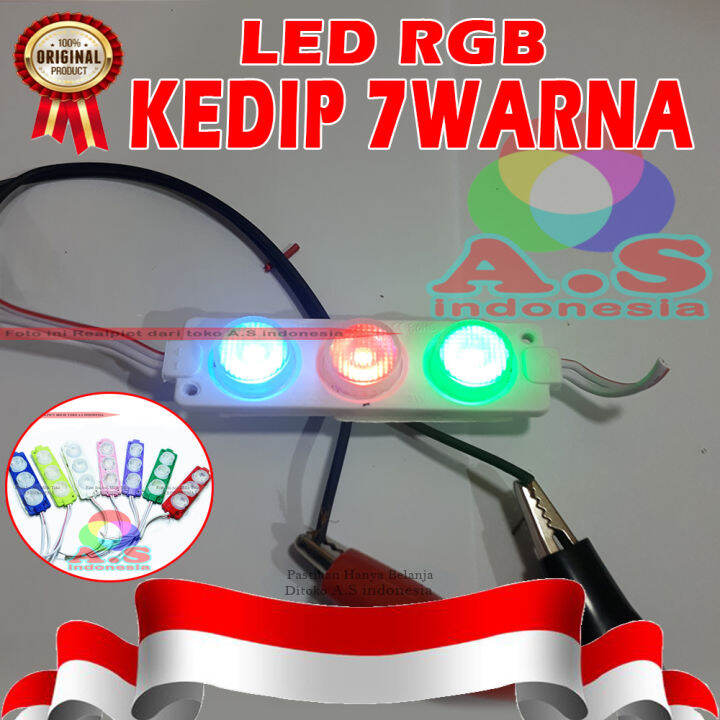 Lampu Variasi Kedip RGB 7Warna Motor Mobil 12Volt / Led Strip Smd 3 ...