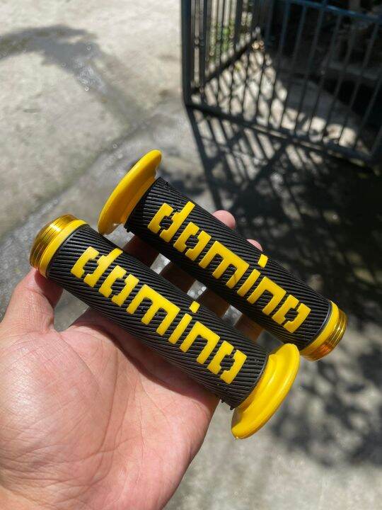 YAMAHA MIO i 125 New Original Domino Handle Grip With Bar End Gold ...
