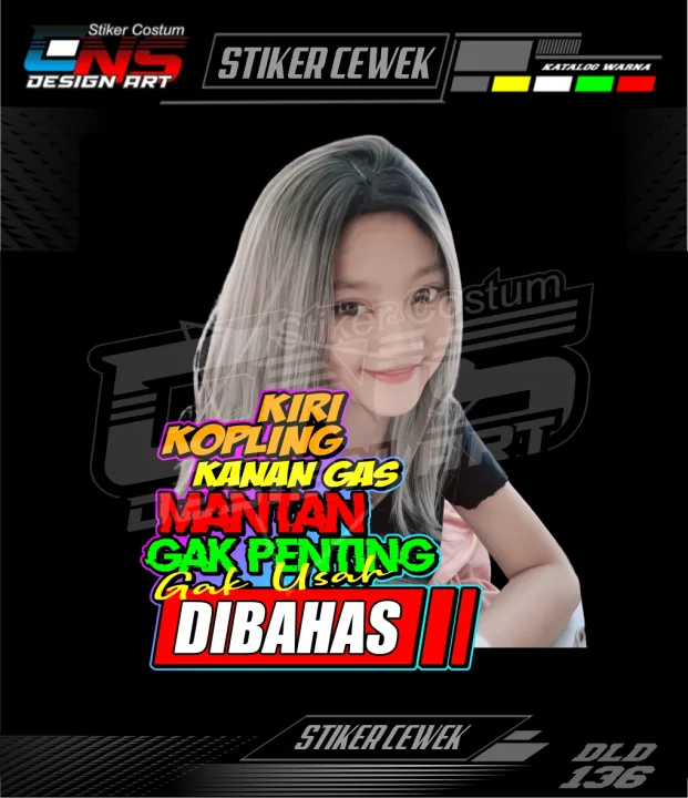 Stiker Cewek Cantik Stiker Vector Hijab Keren Sticker Print Sticker ...