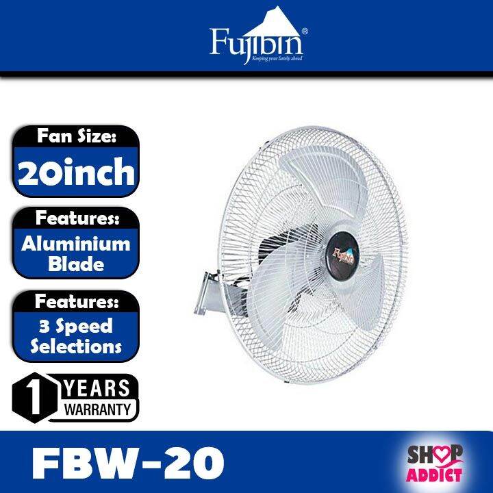FUJIBIN FBW-20 20'' POWERFUL INDUSTRIAL WALL FAN METAL BLADE | Lazada