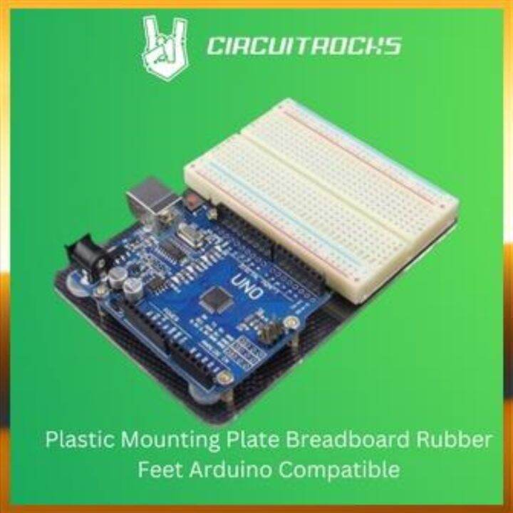 Plastic Mounting Plate Breadboard Rubber Feet Arduino Compatible ...
