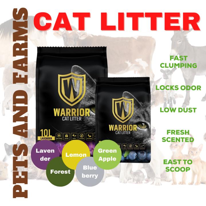 WARRIOR PREMIUM CAT LITTER 10 LITERS | Lazada PH