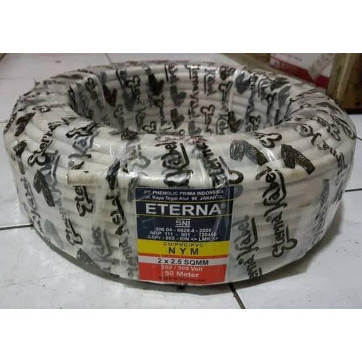 Kabel NYM Eterna 2x2.5 mm 50 meter 1 roll | Lazada Indonesia