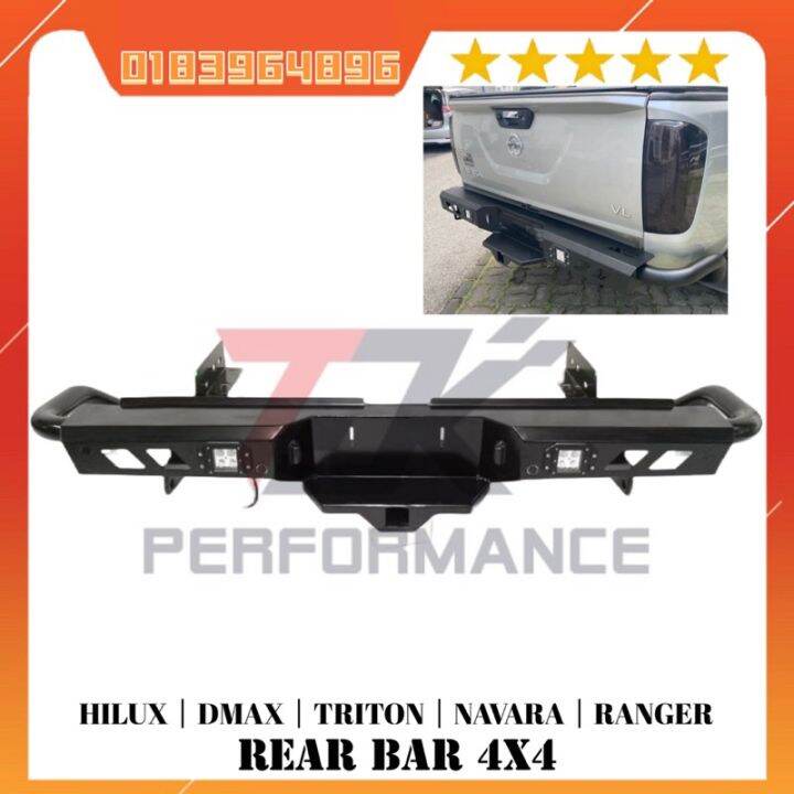 Force 4WD HY02 Besi Belakang Rear Bull Bar Rear Bumper For Ford Ranger ...