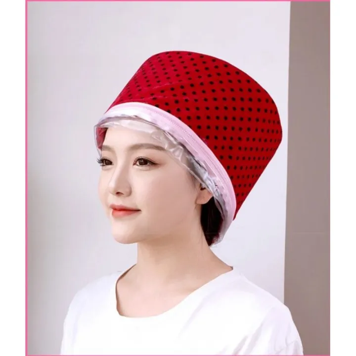 Heating Steam Electric Hair Cap Steamer Oil Hat Styling Beauty Care ...