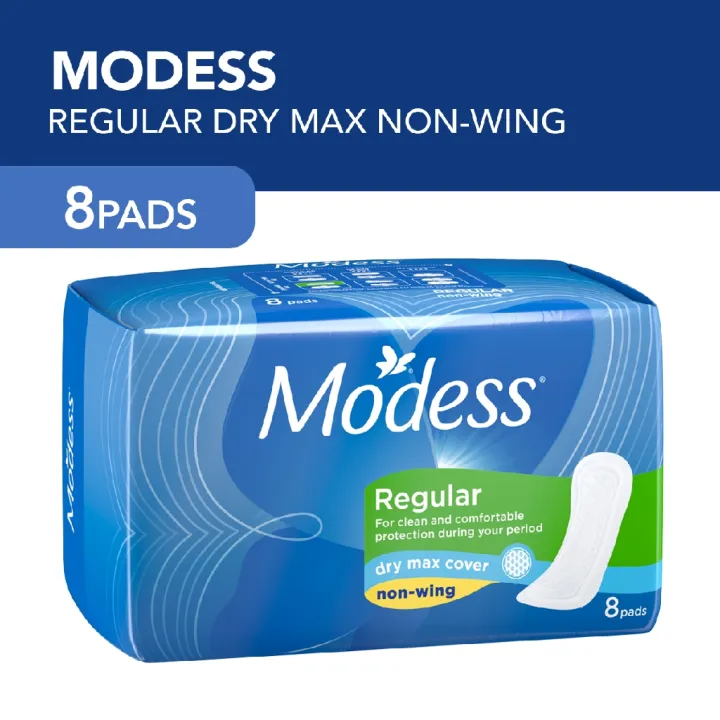 Modess Regular Dry Max Non-Wing Napkins 8s | Lazada PH