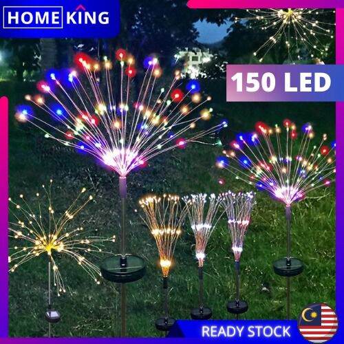 HOMEKING | Firework Flower Lantern Pelita Raya Star Auto Solar LED ...