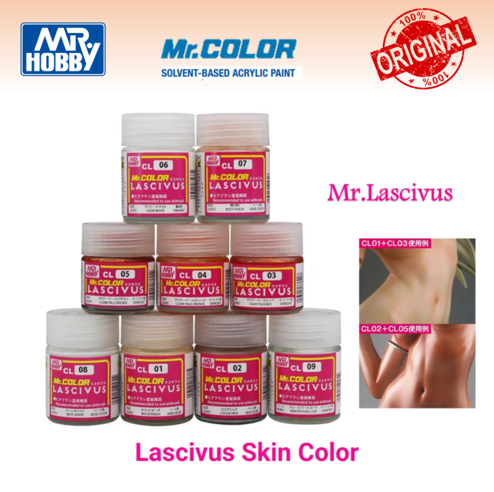 Mr. Hobby Mr. Color Lascivus Skin Color CL01 - CL05 Gundam Anime ...