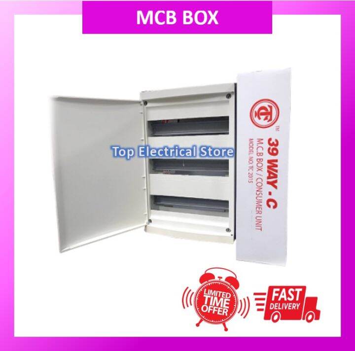 SURFACE PVC MCB BOX 39 WAY MCB DISTRIBUTION BOX / CONSUMER MCB BOX / ELECTRICAL BOX / DB BOX ...