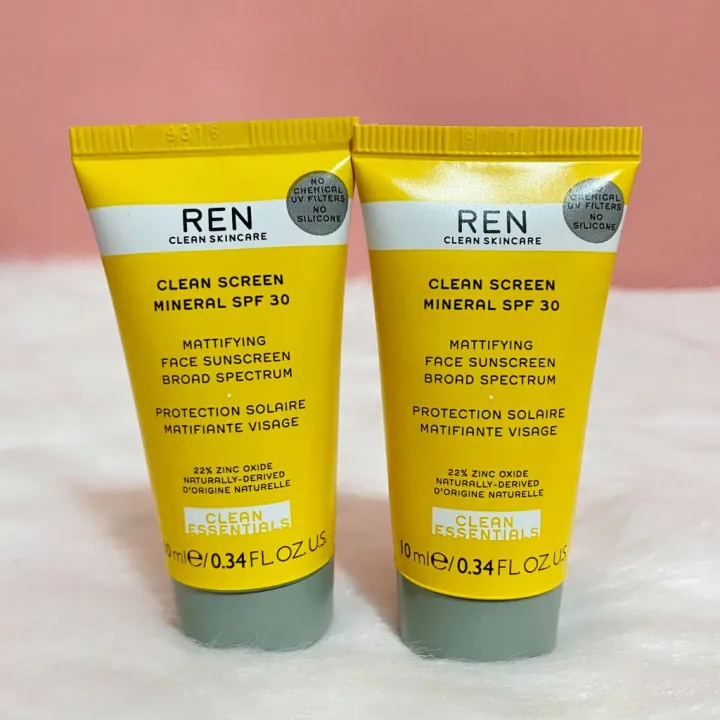 REN Clean Skincare Clean Screen Mattifying Face Sunscreen SPF 30 10mL ...