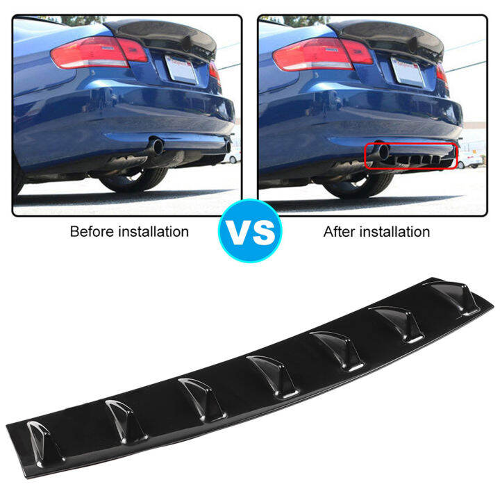 Rear Bumper Shark Fins Diffuser Fin Universal Car Spoiler | Lazada PH