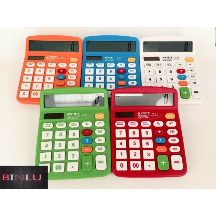 EXACT Electronic Calculator CT-28C Solar Battery Operated | Lazada PH