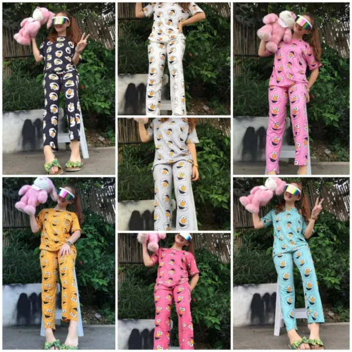 Terno pajama cartoon character bundle promo of 10s. | Lazada PH