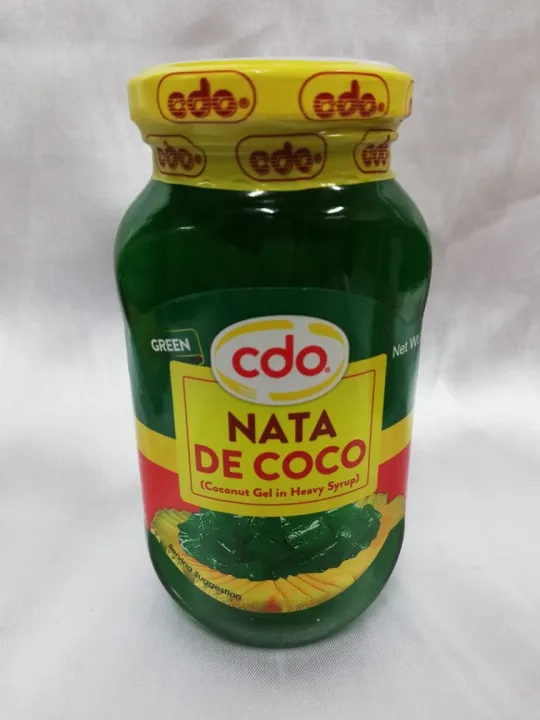 Nata de Coco / Coconut Gel in Syrup 340 grams (Green) | Lazada