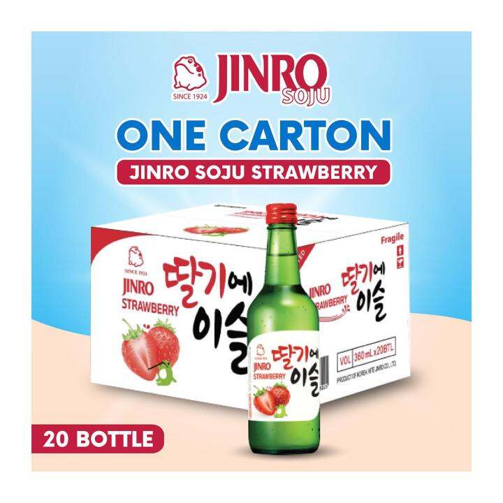 Jinro Soju Strawberry - 20 Bottles | Lazada Singapore