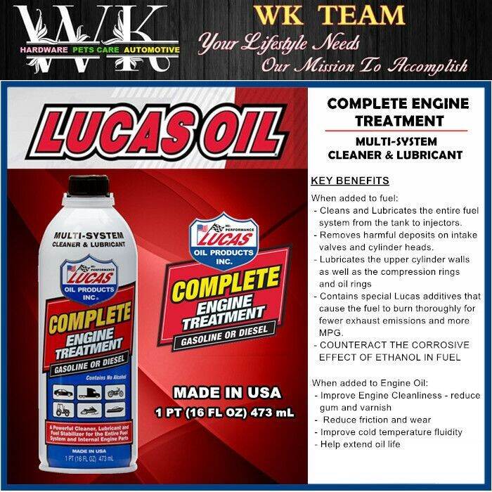 Lucas Complete Engine Treatment - 473ml (2 Bottle) | Lazada