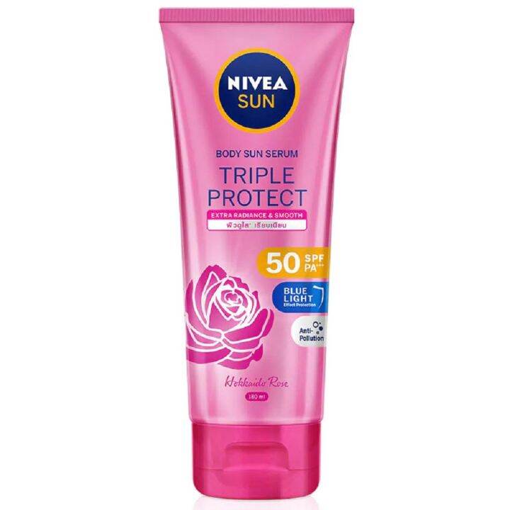 Nivea Sun Body Sun Serum Triple Protect Extra Radiance & Smooth SPF50 ...