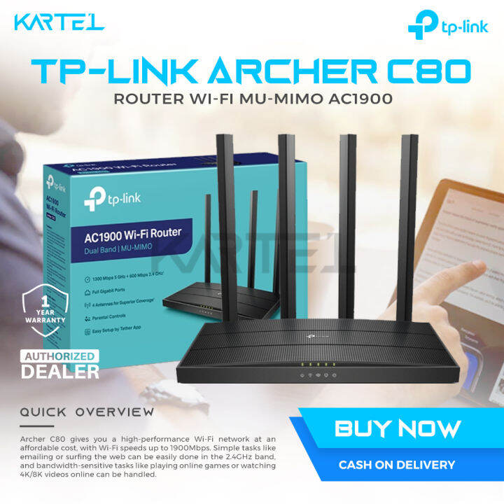 TP-Link Archer C80 Ac1900 Wireless Mu-Mimo Wi-Fi Router | TP-Link Wi-Fi ...
