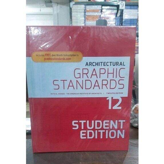 Architectural Graphic Standards 12 Edition Student Edition by Hedges ...