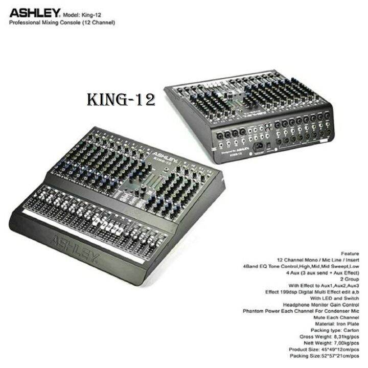 Mixer Ashley King 12 King12 12 Channel Original Ashley | Lazada Indonesia