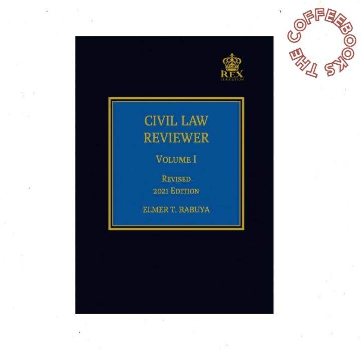 Rabuya CivRev (2021) Civil Law Reviewer Volume 1 | Lazada PH