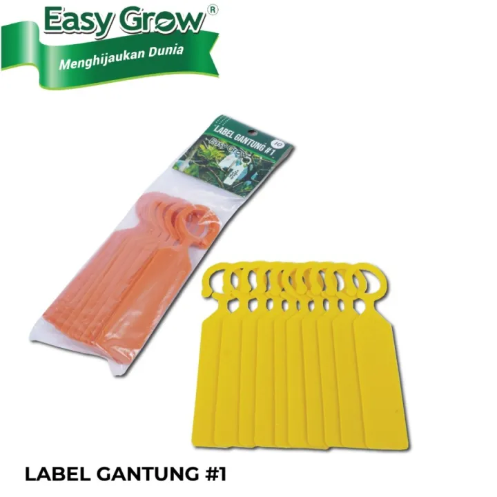 LABEL GANTUNG PACK ISI 10 PCS label tanaman plant name tag plastik PVC ...