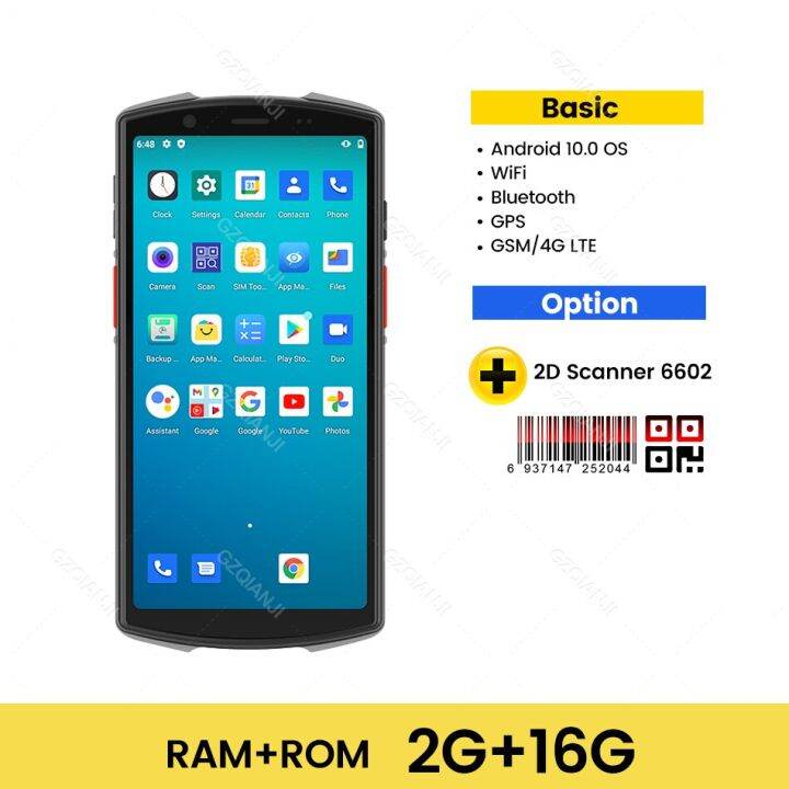 4gb64gb Data Collector Terminal Pda 2d Barcode Honeywell Scanner 4g Gps Nfc Handheld Android 10