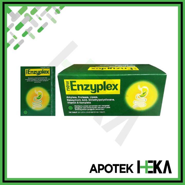 New Enzyplex Box isi 25x4 Tablet - Melancarkan Pencernaan dan Kembung ...