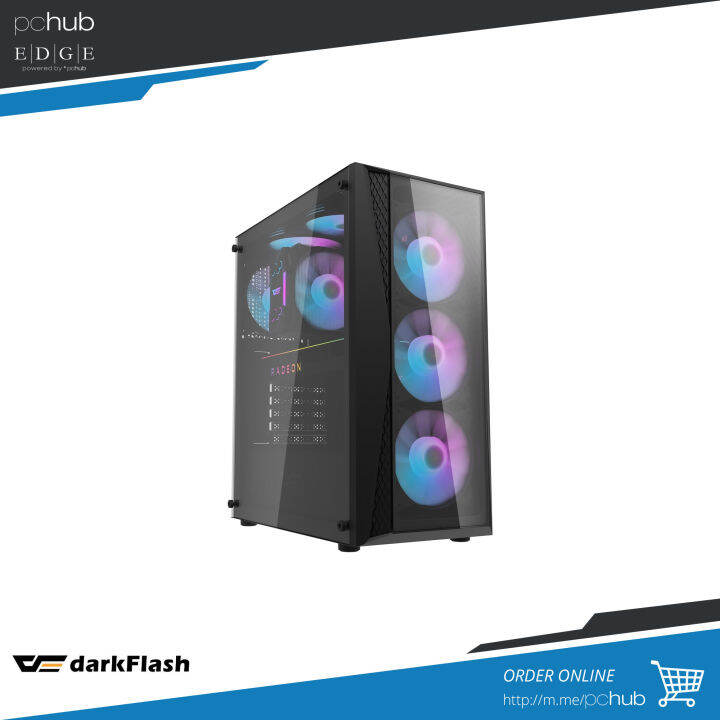 darkFlash DK352 Plus TG, ATX, black, 4x120mm | Lazada PH