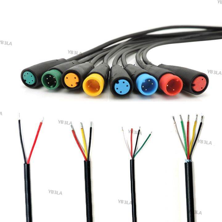 M8 2 3 4 5 6 Pin Electric Joint Plug Connector Wiring Line Scooter ...