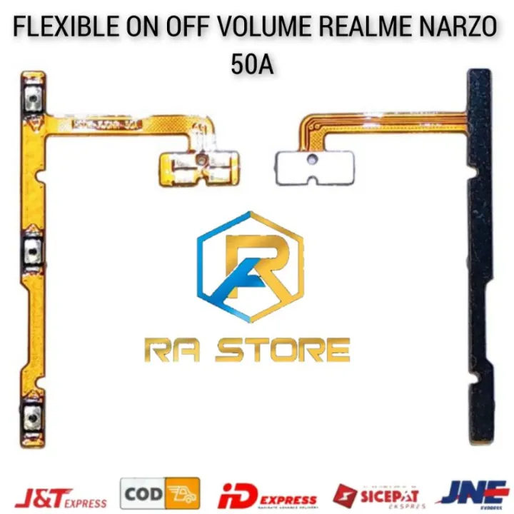 Flexible Flexibel On Off Volume Realme Narzo 50A - Fleksibel Tombol Power On Of Vol Original ...