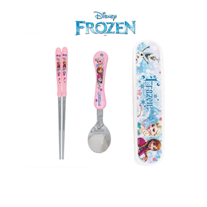 ️New! Disney Frozen Elsa Anna Children Stainless Steel Chopsticks ...