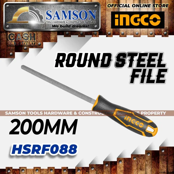 INGCO 200mm Steel File (Flat, Half Round, Round, Triangle) *SAMSON ...