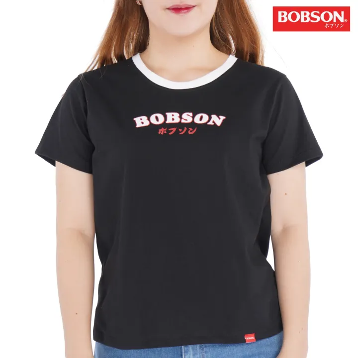 Bobson Ladies Basic Tees Boxy Fit 80650-U (Black) | Lazada PH