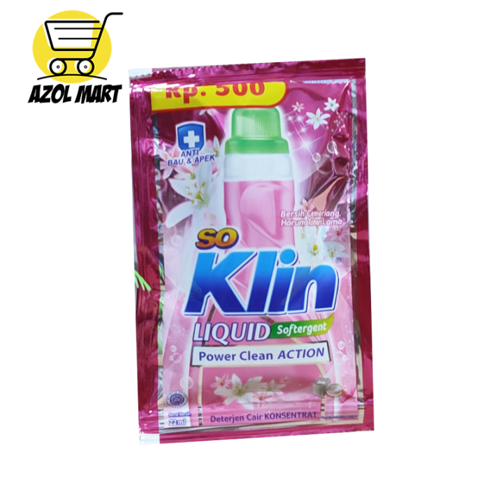 So Klin Liquid Softergent Pink 22ml 12 Pcs Lazada Indonesia