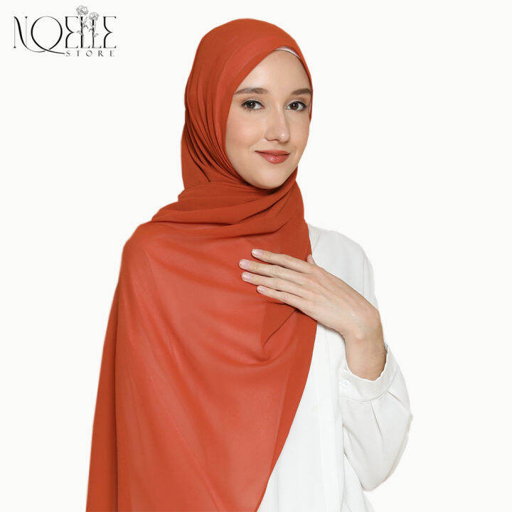 Pashmina Ceruty Baby doll 180cm Pasmina | Noelle Store | Lazada Indonesia