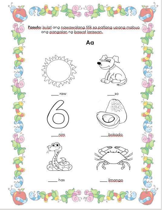 ABAKADA BOOK: 60 pages Exercises/Worksheets Mga Pagsasanay at Gawain sa ...