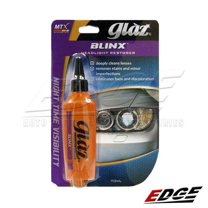 Microtex Glaz Blinx Headlight Restorer 70ml // car care cleaner kit ...