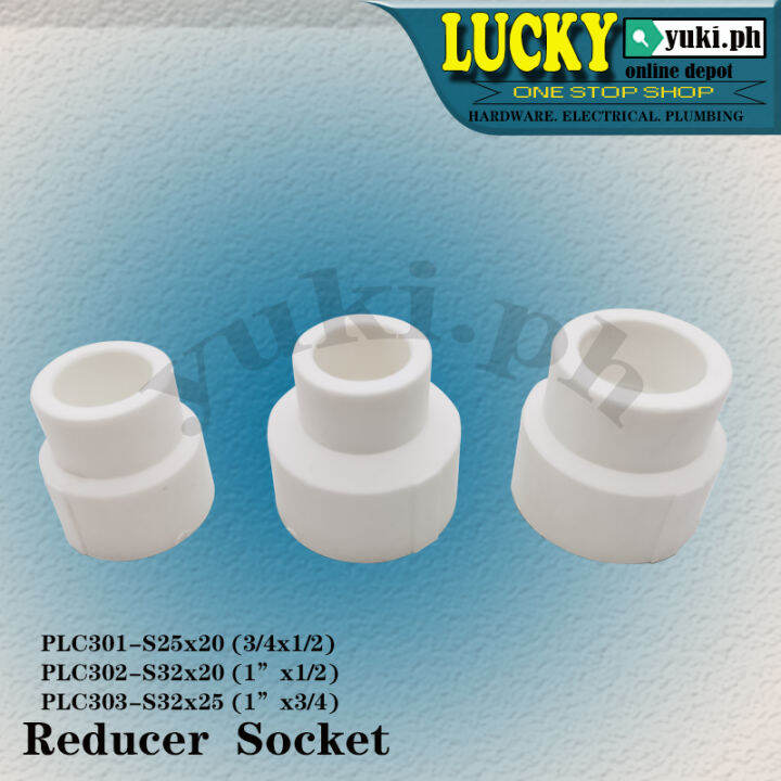 PPR REDUCER SOCKET PLAIN PIPE FITTINGS ( 3/4x1/2 , 1"x1/2 , 1"x3/4 ...