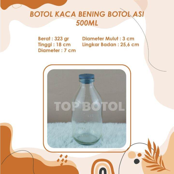 Botol Kaca Asi 500ml Botol Kaca Bening 500ml Botol Asi 500ml Botol ...