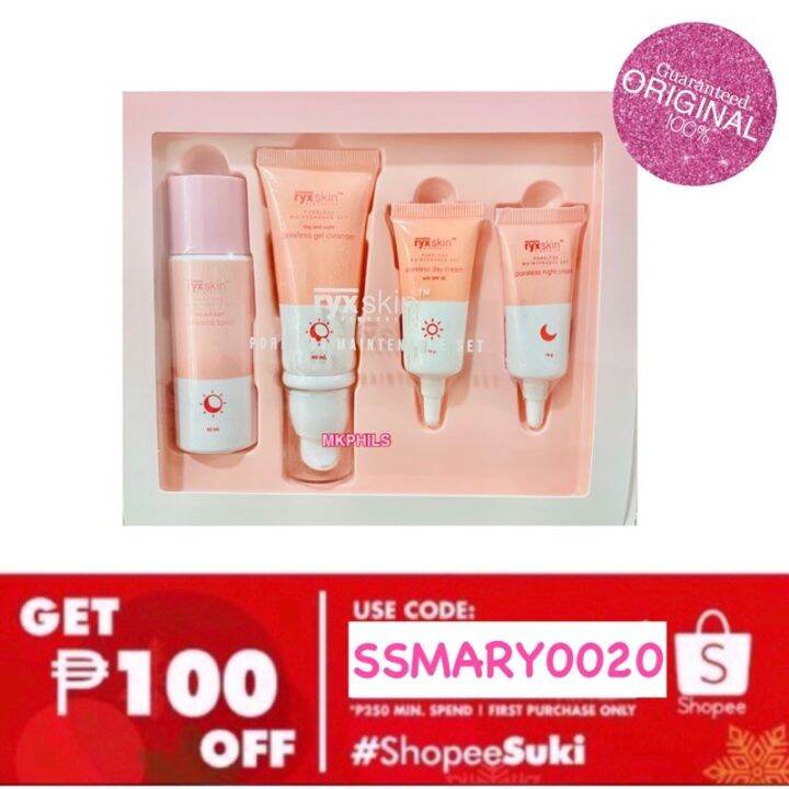 ORIGINAL RYX SKIN SINCERITY Poreless Maintenance Set | Lazada PH