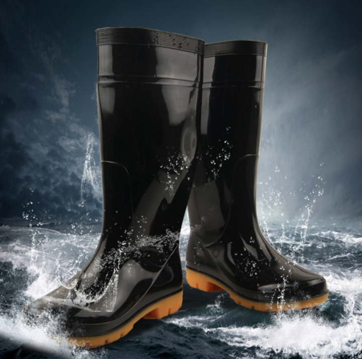 Rainboots Hawk Brand Heavy Duty WORK BOOTS Waterproof Shoes Rubber ...