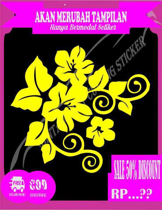 cutting stiker Gambar Bunga Batik stiker kata kata keren buat mobil ...
