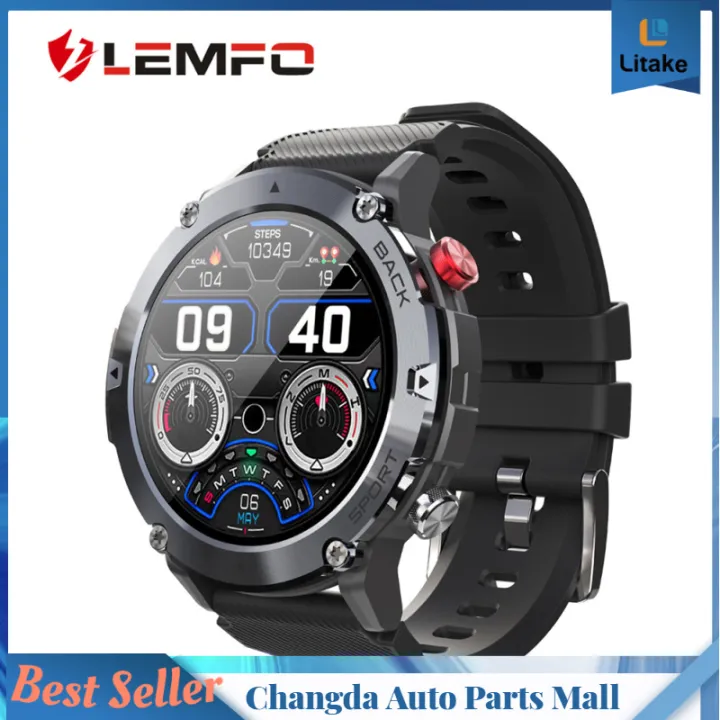 Lemfo Lf26max ผู้ชายดูสมาร์ทบลูทูธเข้ากันได้โทรนาฬิกา300มิลลิแอมป์ ...