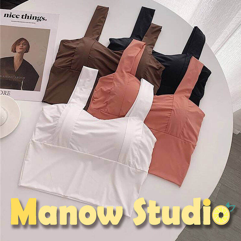 สปอร์ตบรา สายเดี่ยวกีฬา เสื้อกล้าม สายเดี่ยว บราสายเดี่ยวแบบสวม 883# Manow.studio | Lazada.co.th