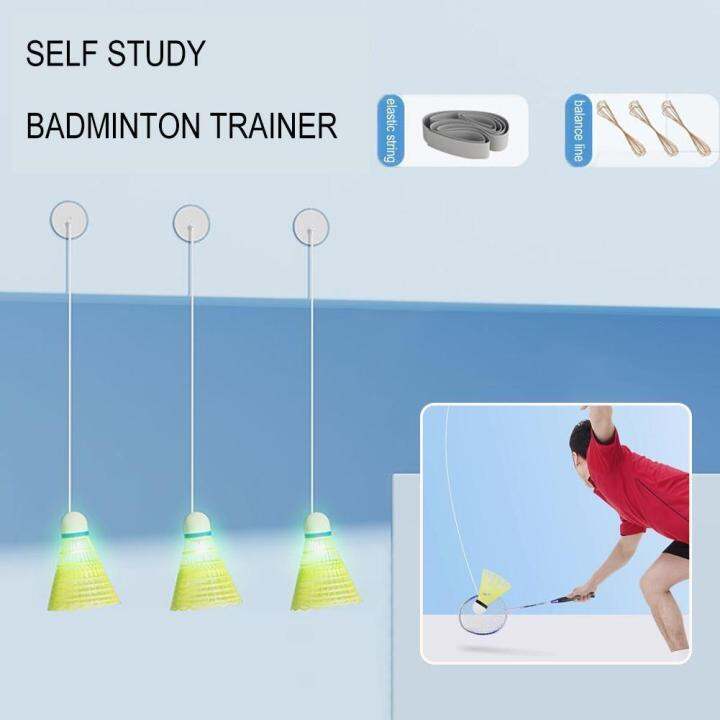 Single Badminton Training Device Set Indoor And Outdoor Suspended ...