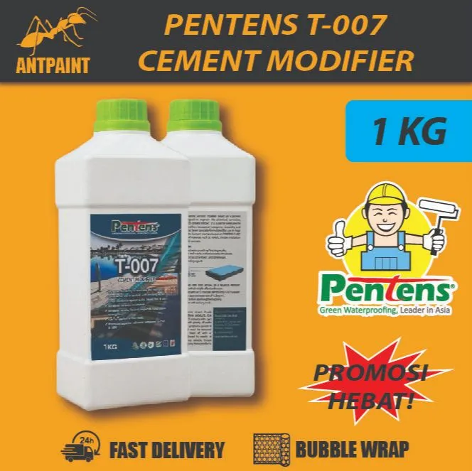 PENTENS T-007 1 KG / 1 Liter Cement Modifier Pentens Waterproofing ...
